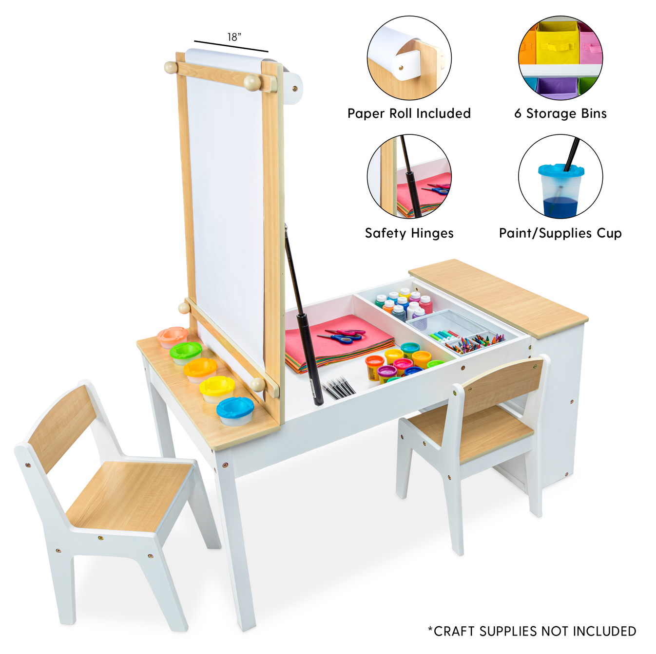 Kids Art Table and Chair Set | Art Table for Kids - Milliard Brands