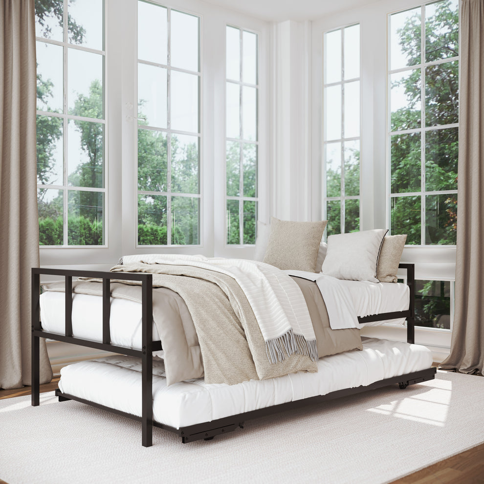 Daybed and Twin Pop-Up Trundle Bed | Milliard Brands - Milliard Brands